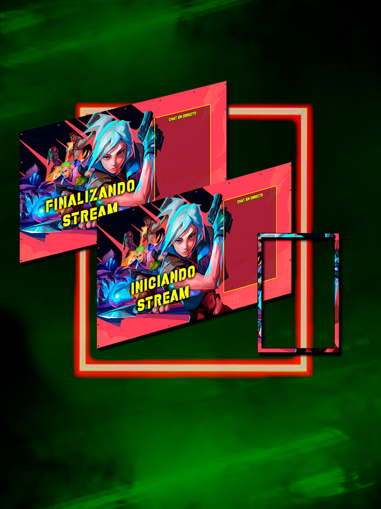 Fighter Overlay Pro - Pack De Escenas Gaming Para Streaming - Overdys