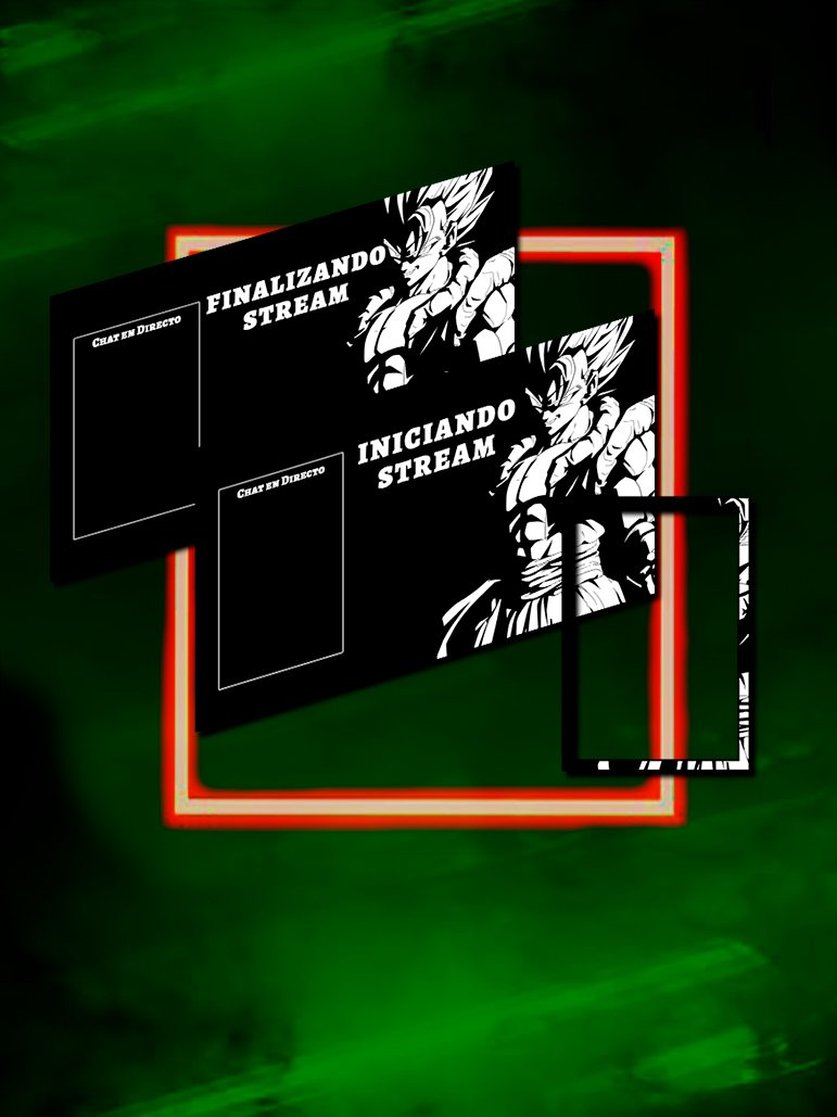 Pack Saiyan Stream - Pack De Escenas Gaming Para Streaming - Overdys