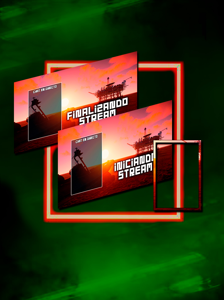 Survival Stream Pack - Pack De Escenas Gaming Para Streaming - Overdys
